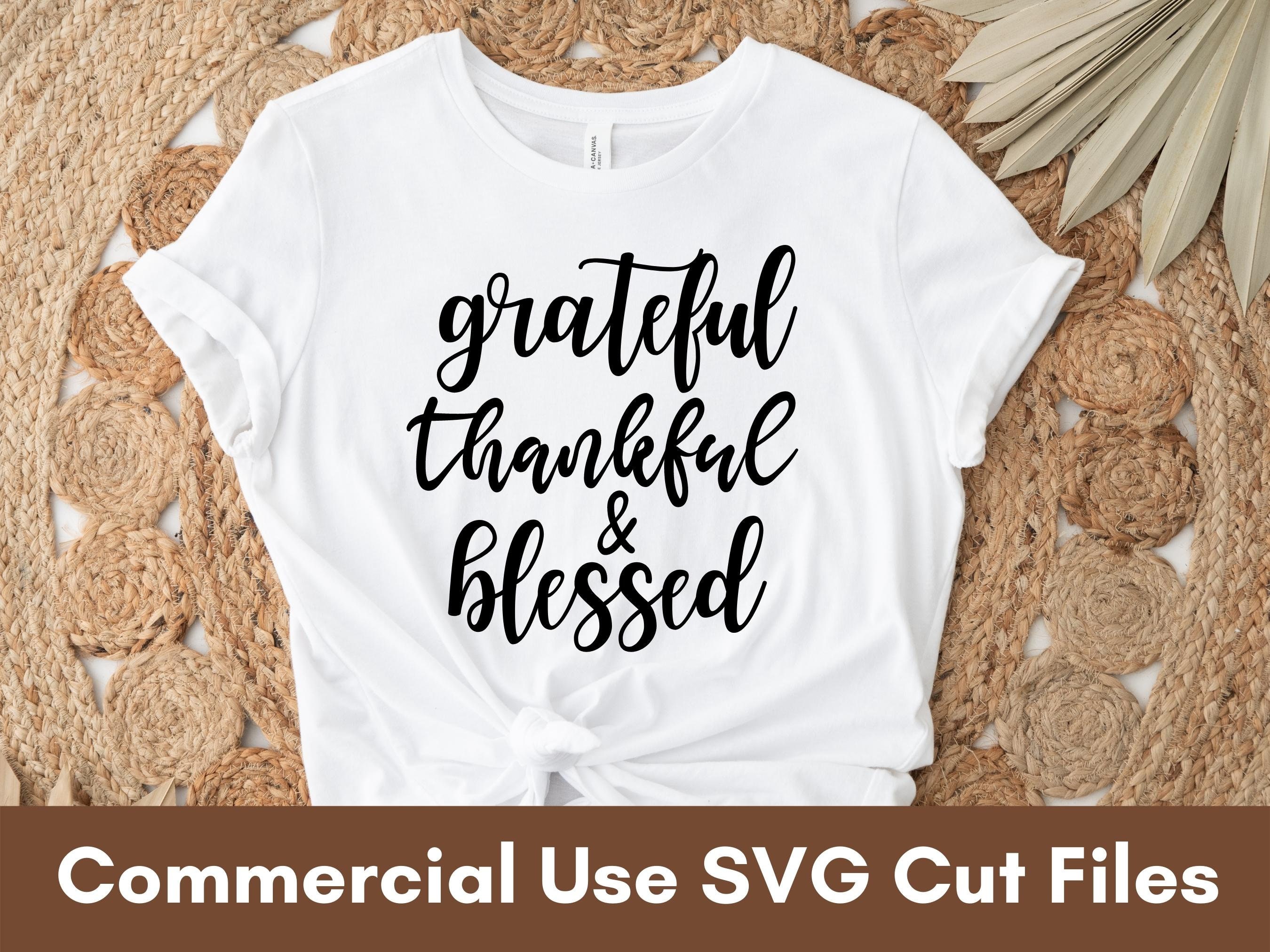 Grateful Thankful Blessed SVG - Etsy