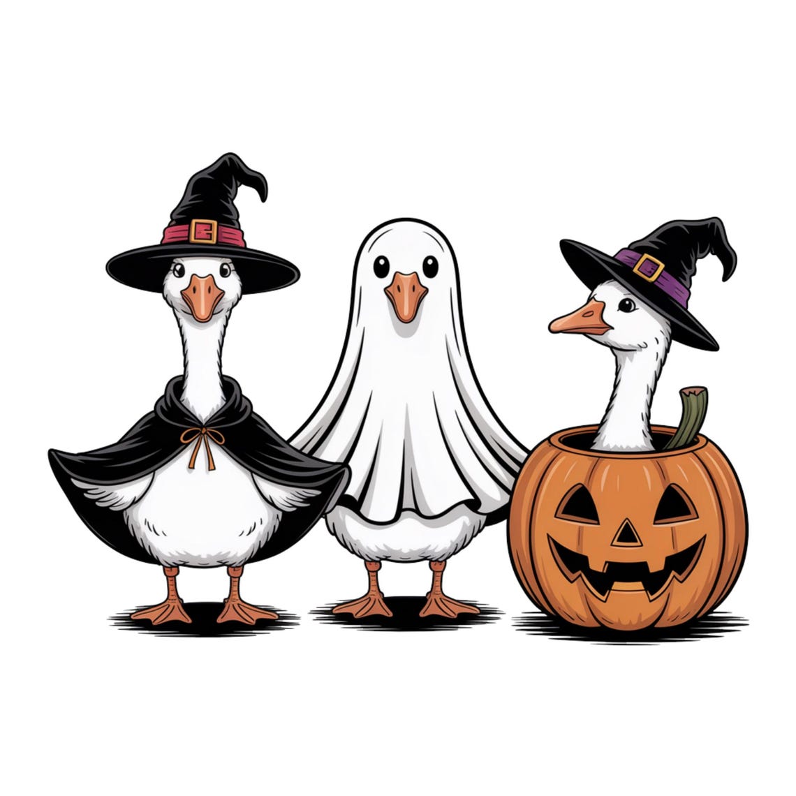Boo Ghost Goose PNG, Halloween Goose PNG, Halloween Shirt, Autumn PNG ...