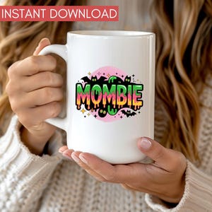 Funny Mombie PNG, Halloween Mom PNG, Halloween Mombie Design, Halloween ...