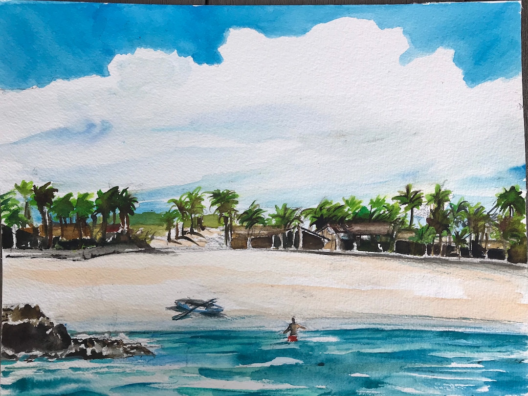 Beach Shore Painting - Etsy