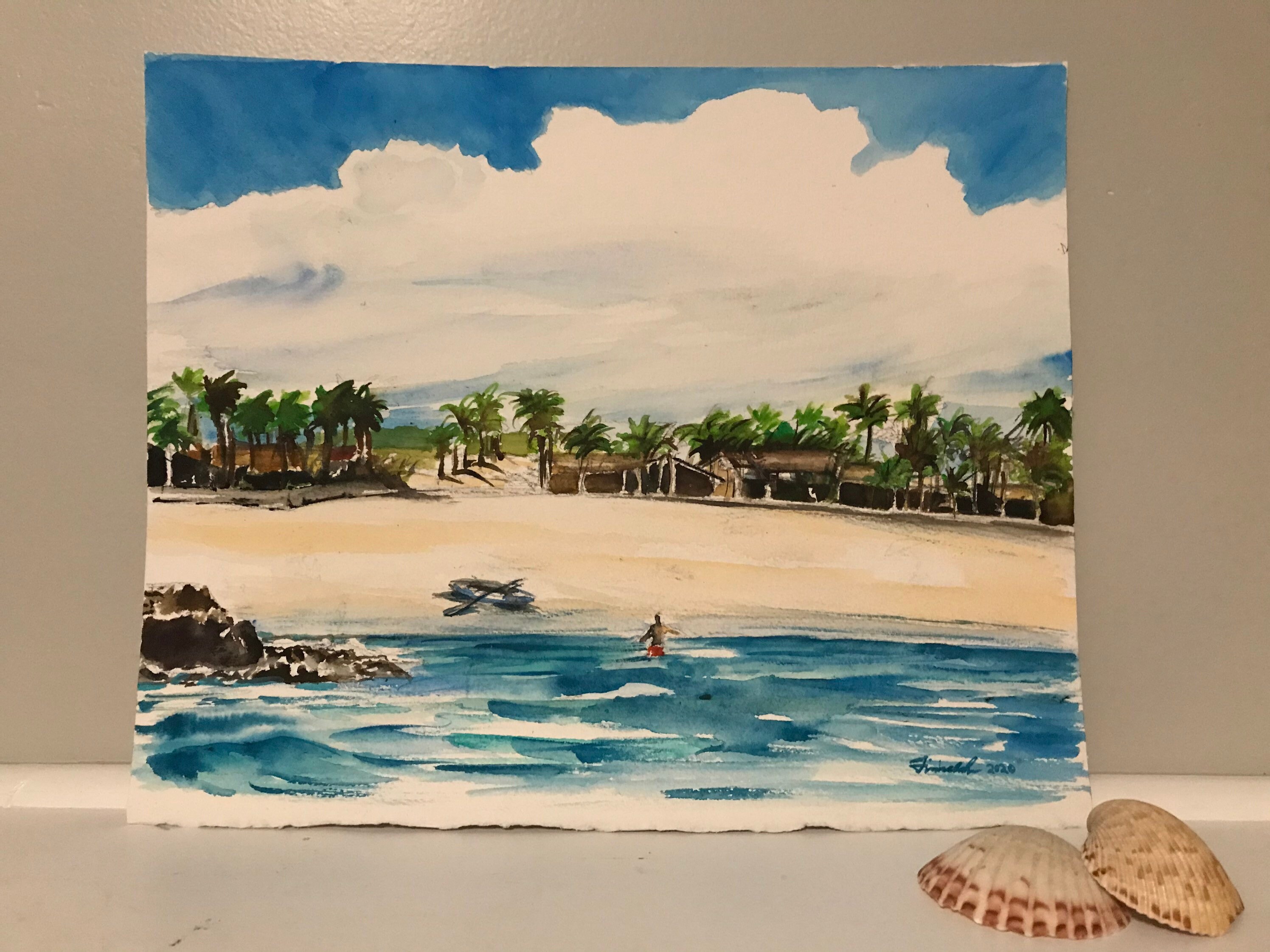 Beach Shore Painting - Etsy