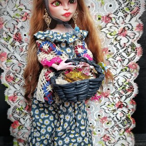 Ooak Monster High Custom Doll Viperine Gorgon 19th-century English ...