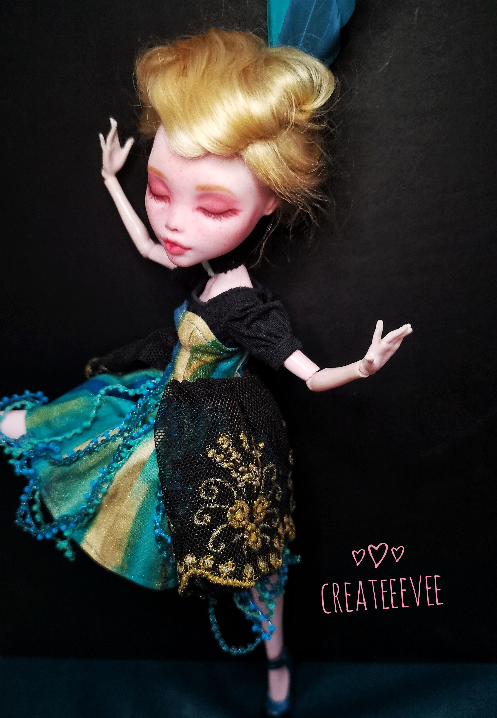 Ooak Monster High Custom Repaint Doll Ballet Dancer / Ballerina / Sleeping Beauty Ballet/ Custom ...