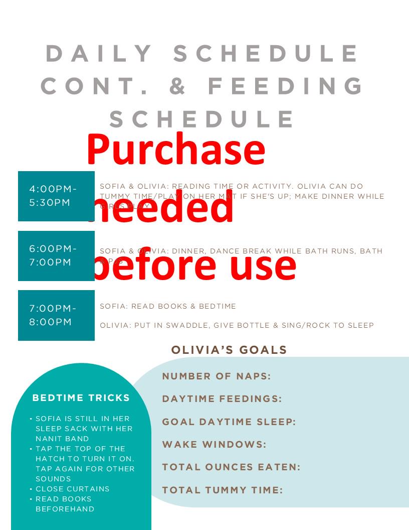 Nanny & Caregiver Handbook Template - Etsy