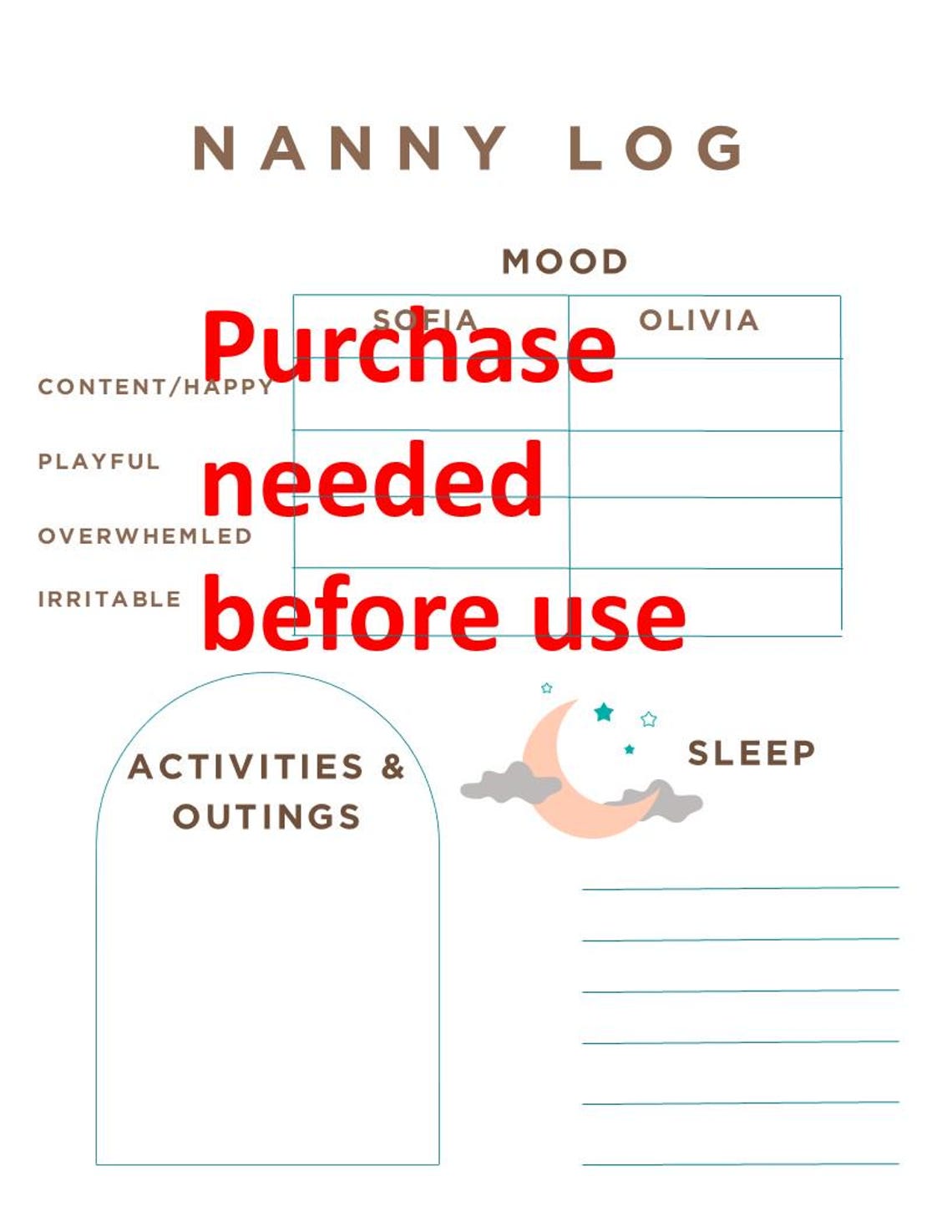 Nanny & Caregiver Handbook Template - Etsy