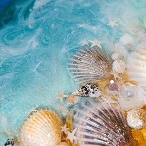 Large Luxurious Ocean Shell Embellished Serving Tray . - Etsy