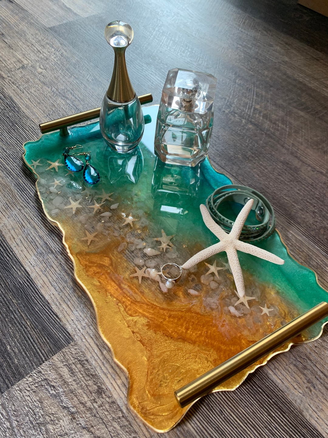 Love the Tropical Ocean You Will Love This Elegant Resin Ocean Tray ...