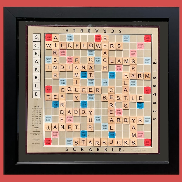 Wall Scrabble Board - Etsy