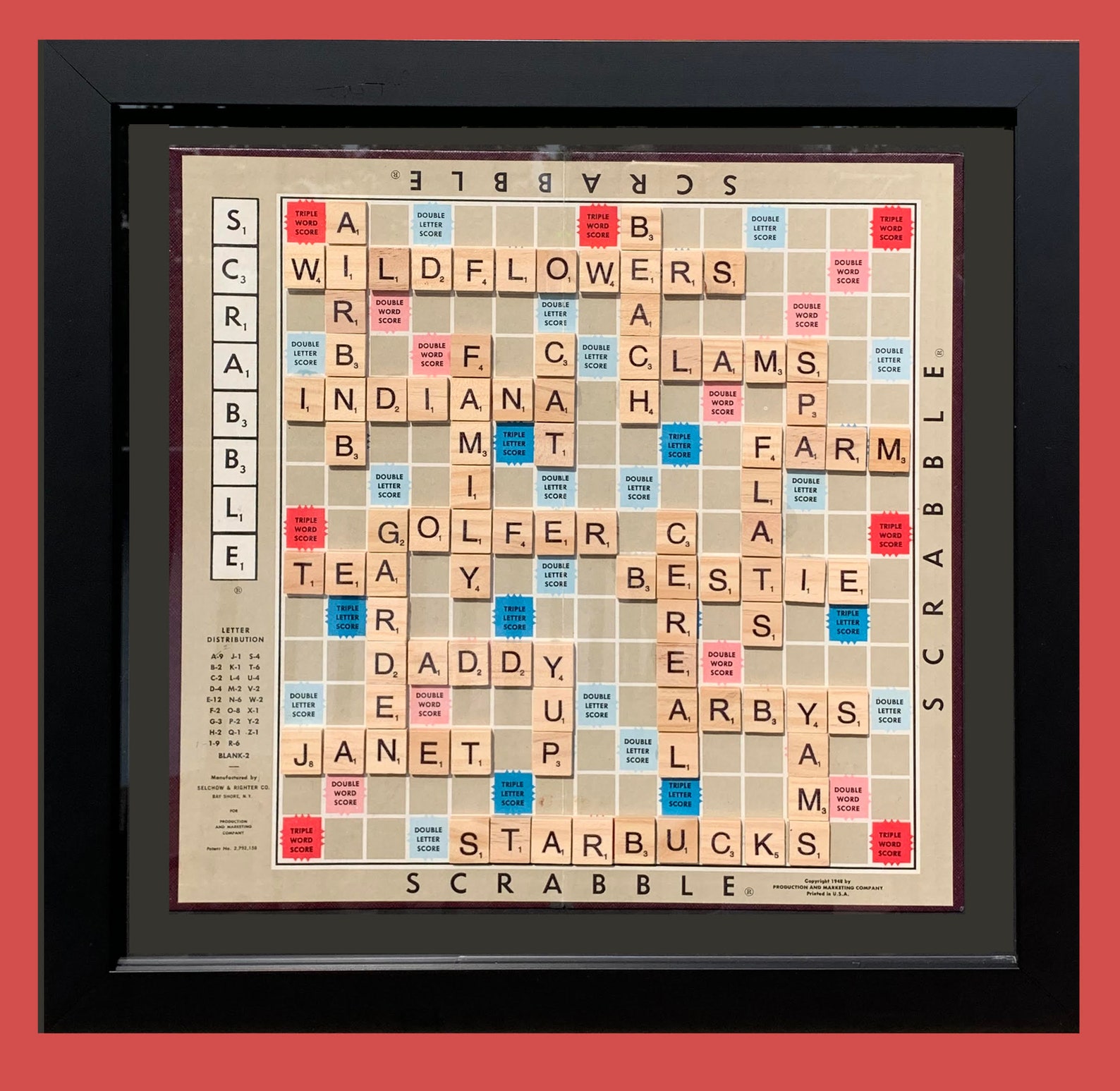 DELUXE Personalized Scrabble Wall Art - Etsy