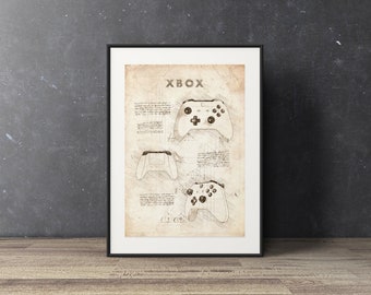 Xbox Controller Poster - Etsy