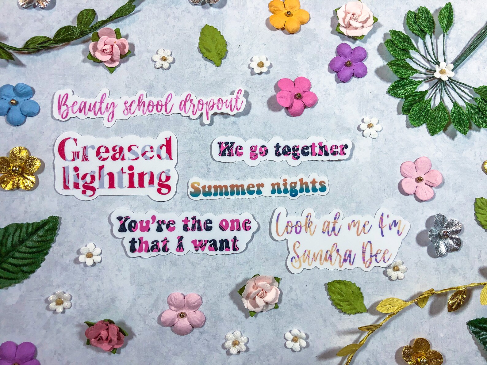 Grease Stickers//vinyl Decal//laptop/water Bottle/decoration - Etsy