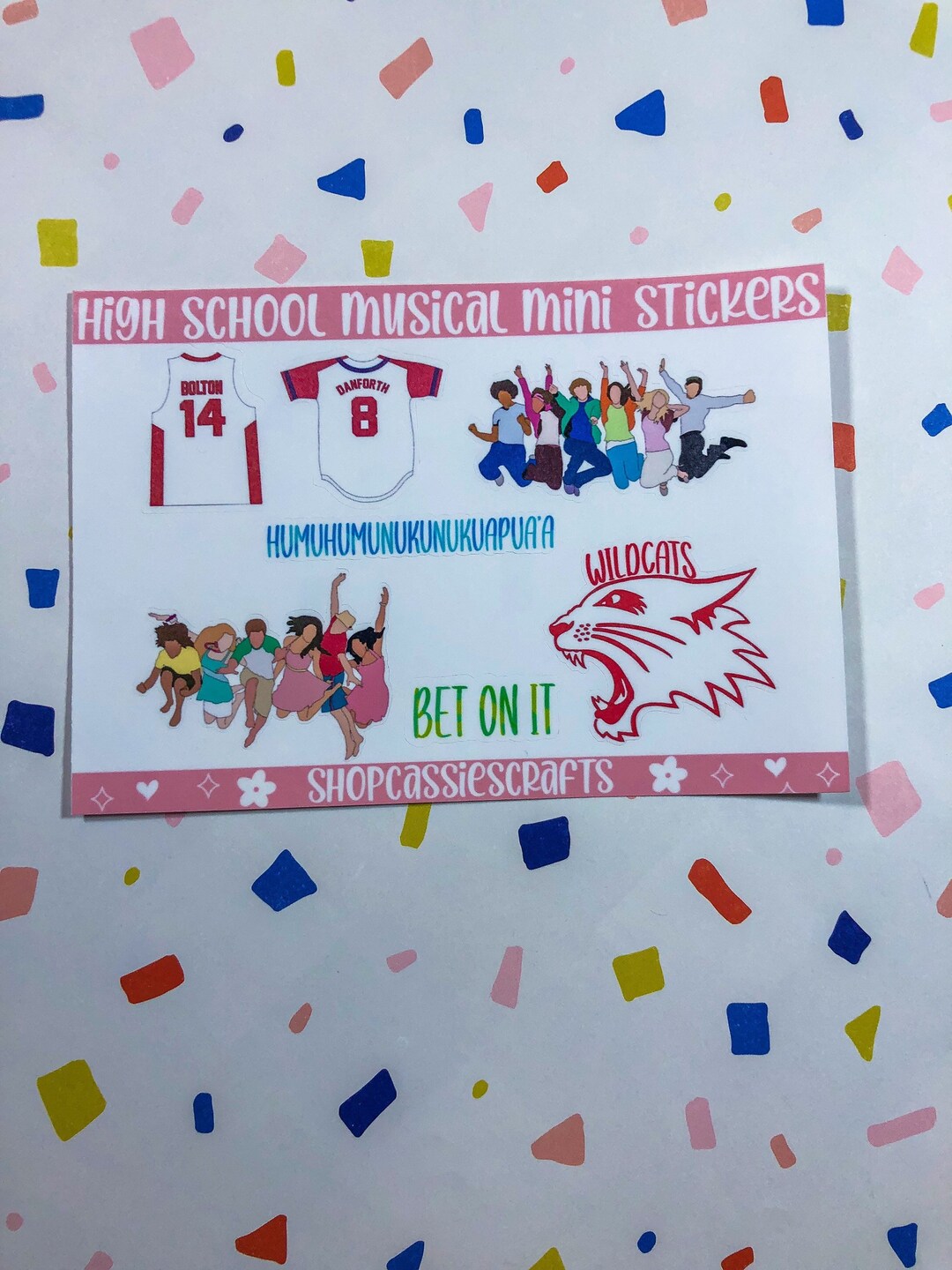 High School Musical Mini Sticker Sheets //vinyl Decal//laptop/water ...