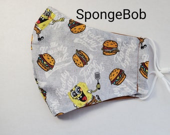 Spongebob Face Mask - Etsy