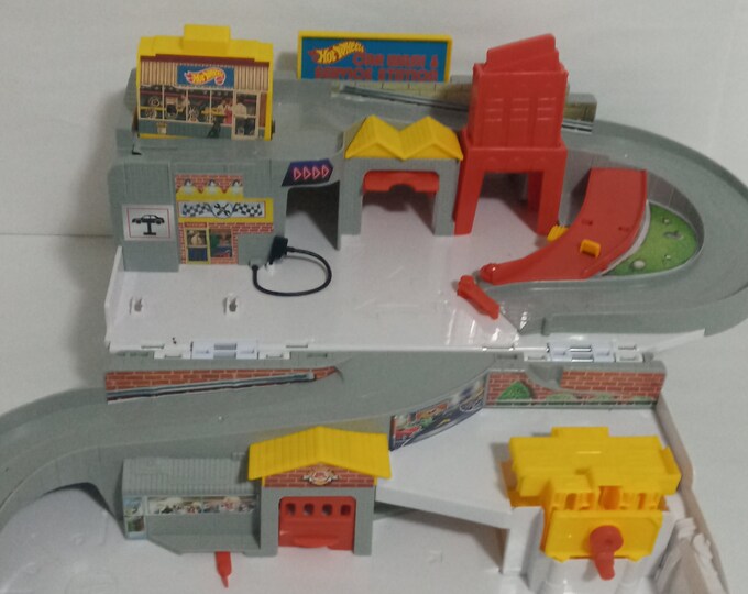 Vintage 1990s Mattel Hot Wheels Car Wash and Service Station Playset - Etsy