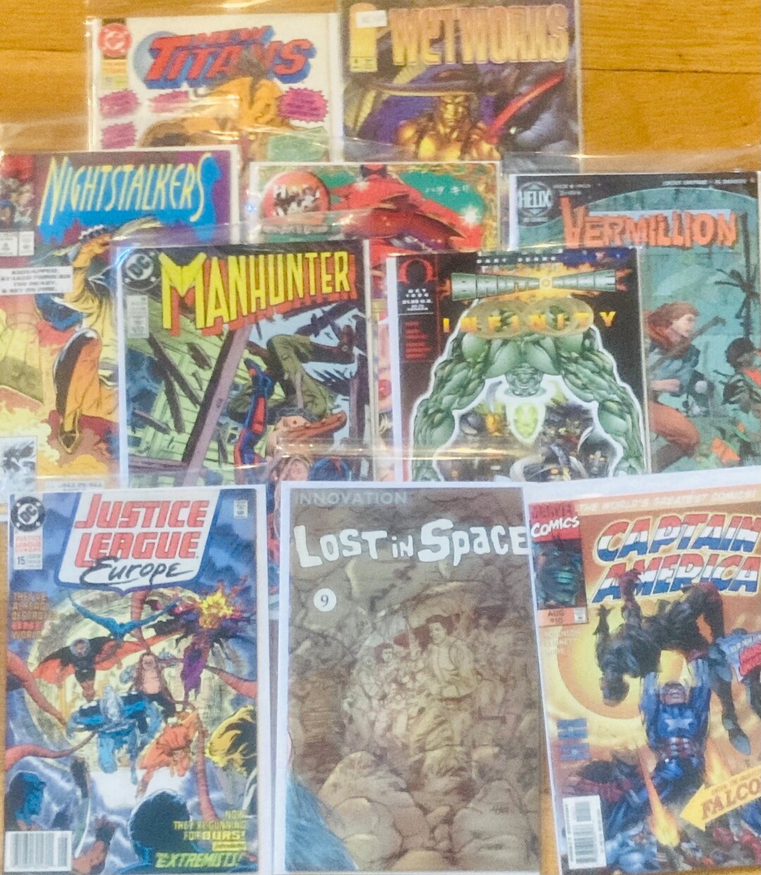 Variety Lot of 10 Vintage 1990's Comic Books Bagged & - Etsy
