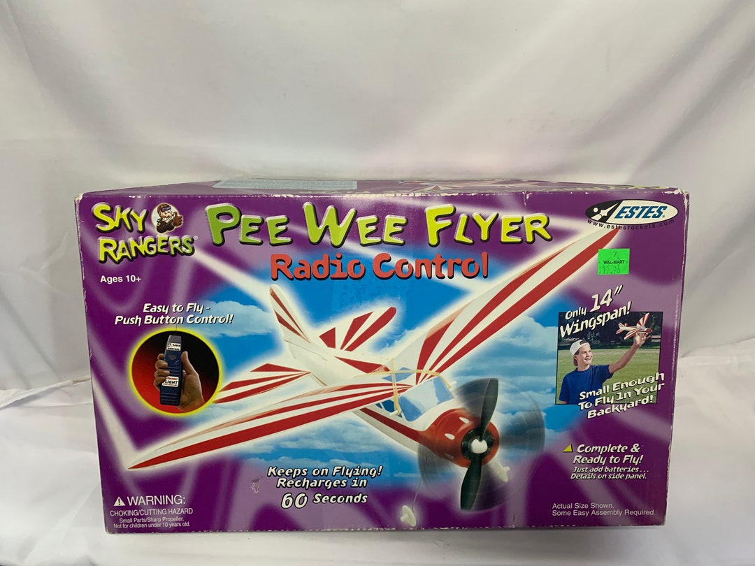 Vintage Estes Sky Rangers Pee Wee Flyer Radio Control Airplane Toy NEW ...