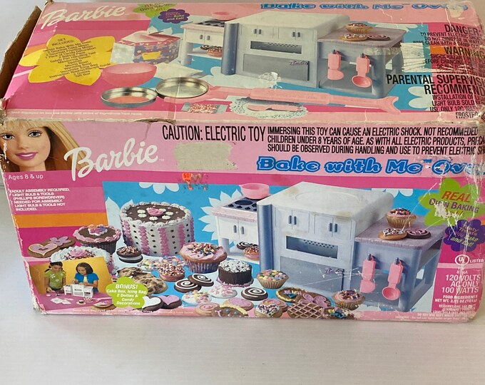 Vintage 1990's Barbie Bake With Me Oven in Original Box- Tara Toys - Etsy