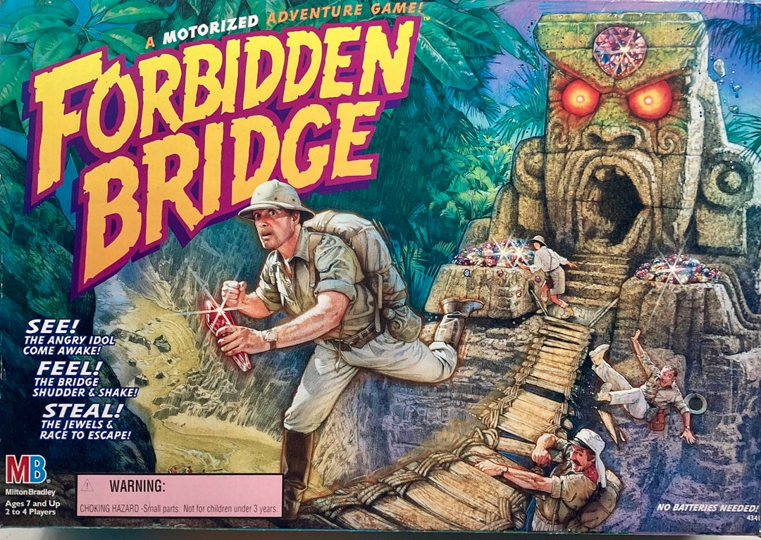 Vintage Original Forbidden Bridge Board Game by MILTON BRADLEY Board ...