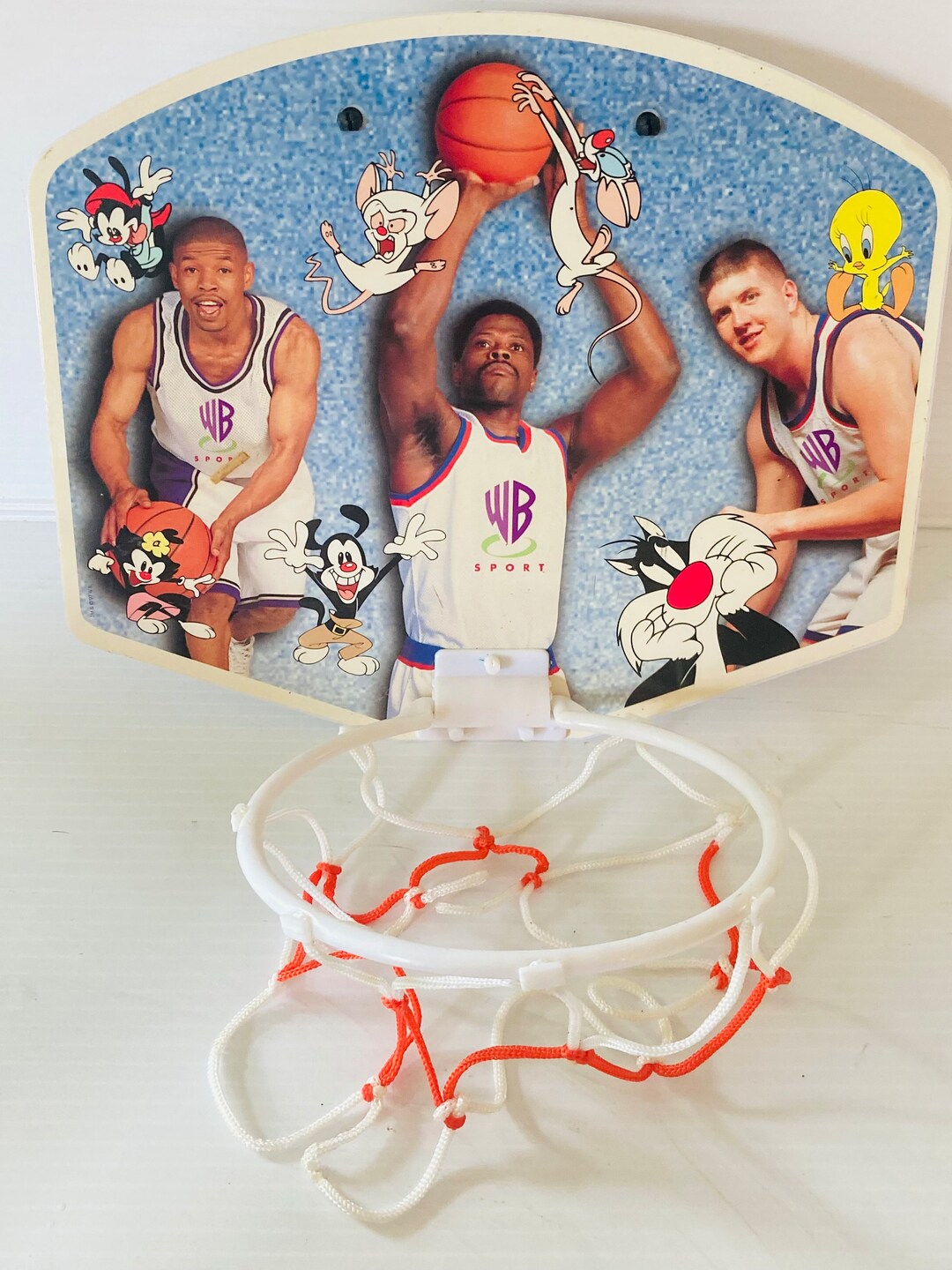 Vintage 1997 Warner Brothers Mini Basketball Hoop Looney Tunes, Space ...