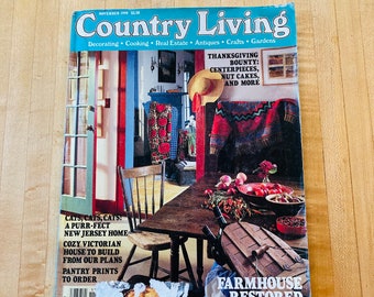 Vintage Country Living Magazine 1990 December Christmas Holiday ...