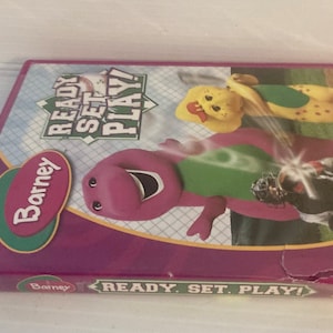 Vintage Barney the Dinosaur DVD ready Set Play - Etsy