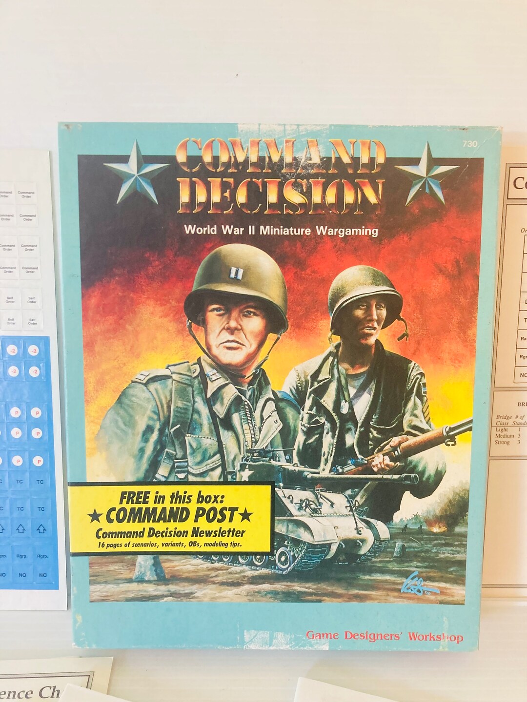 Vintage 1986 Command Decision WW2 Miniature Wargaming Gdw-unpunched - Etsy