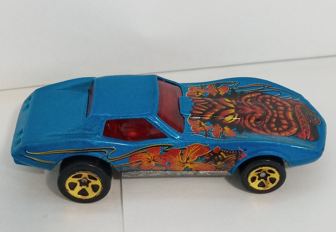 Vintage Rare Hot Wheels Corvette Stingray 1975 Metallic Blue With ...