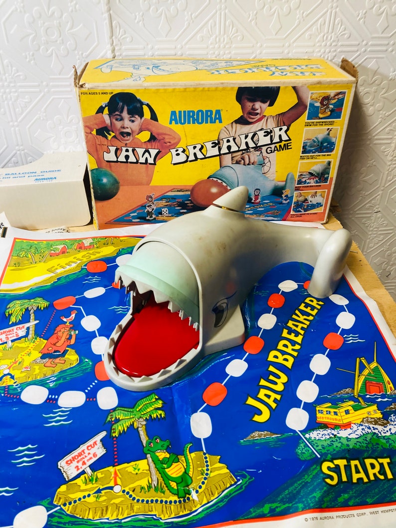 Rare Vintage 1970s Jaw Breaker Board Game by Aurora Complete - Etsy