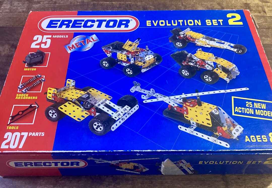 Vintage 1990s Erector Set evolution 2 New W/ Box Issues - Etsy