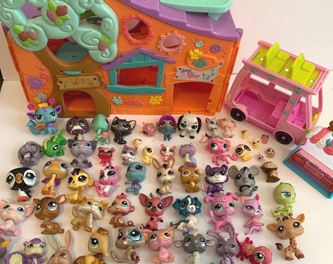 Huge Lot of Vintage Hasbro LPS Littlest Pet Shop Pets Toys - Etsy