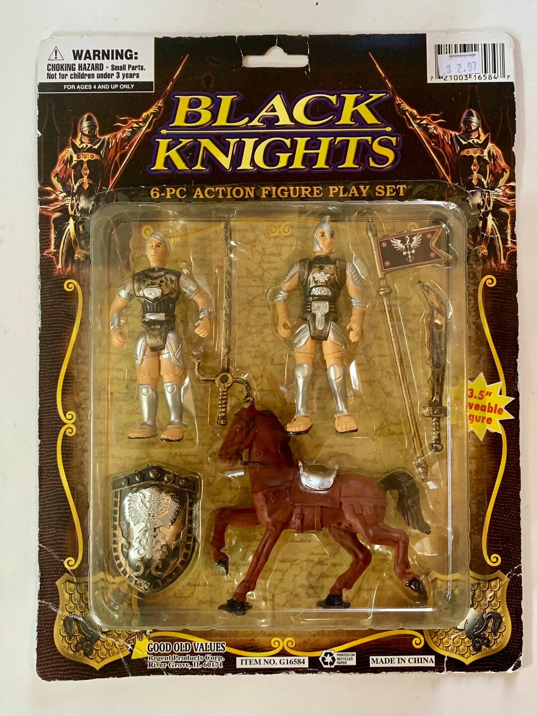Vintage Black Knights Action Figure- Undbranded, New - Etsy