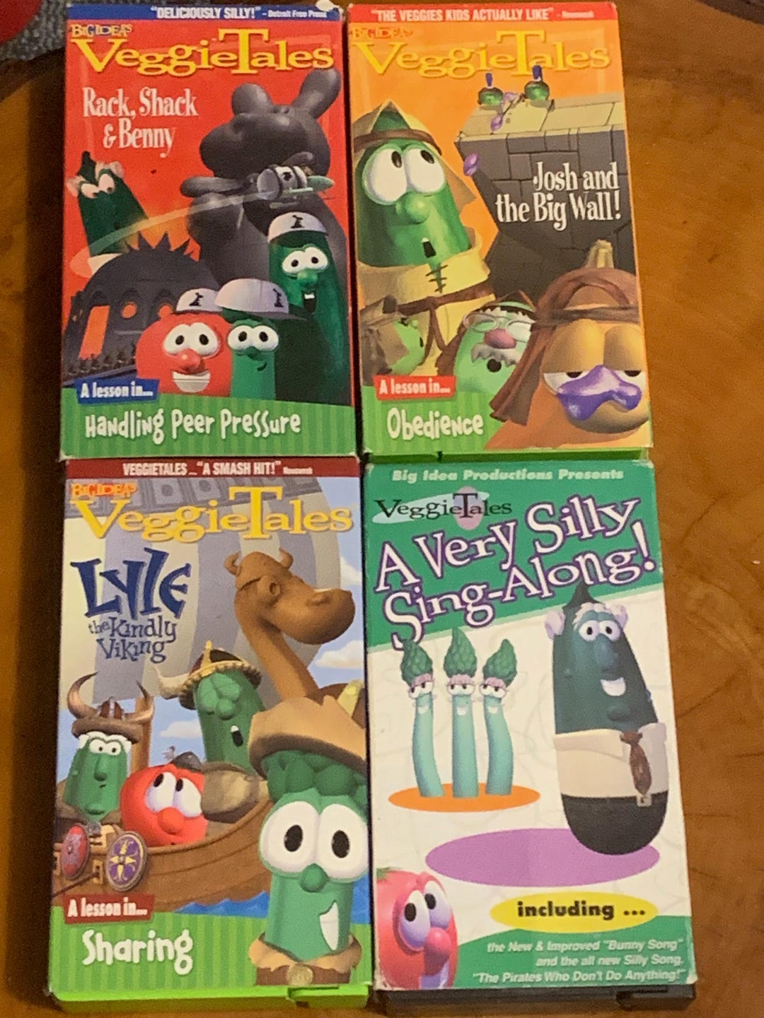 Lot of 4 Vintage Veggie Tales VHS Tapes - Etsy