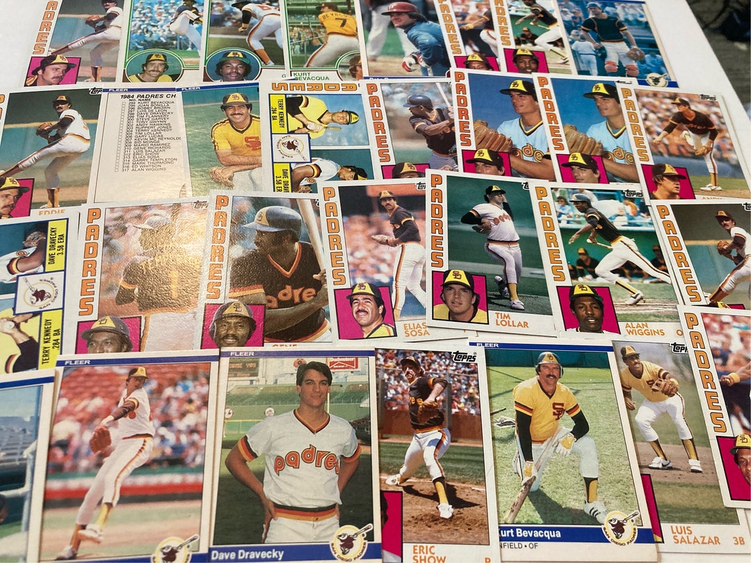 Lot of 30 Vintage Early 1980’s San Francisco Padres Baseball Cards - Etsy