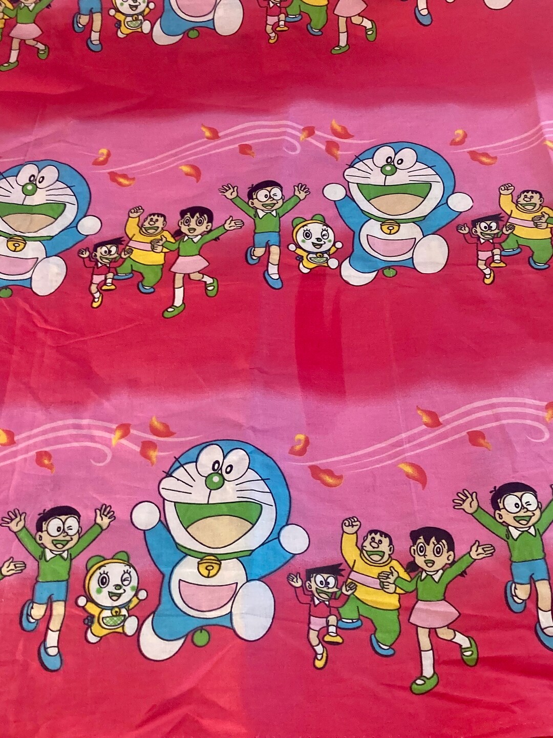 Vintage Doraemon Japanese Anime Fabric Over 2 Yards - Etsy