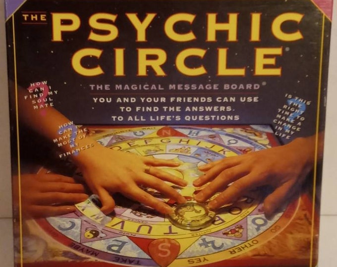 Vintage 1990s Psychic Circle Board Game Magical Message Board Etsy
