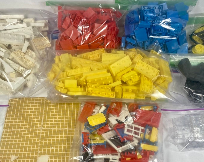 2.5 Lbs of Vintage Elgo Halsam American Bricks Plastic Building Blocks & Specialty Pieces - Etsy