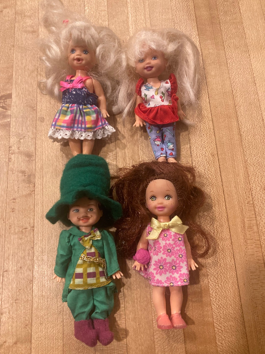 Lot of 4 Vintage Kelly and Friends Barbie Dolls W/outfits - Etsy