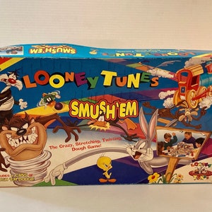 Vintage 1994 Tyco Smush 'em Looney Tunes Board Game Rare - Etsy