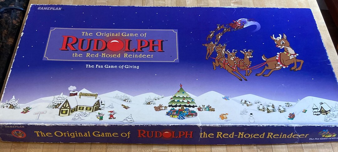 Vintage Rudolph the Red Nosed Reindeer Board Game - Etsy