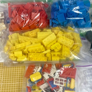 2.5 Lbs of Vintage Elgo Halsam American Bricks Plastic Building Blocks ...