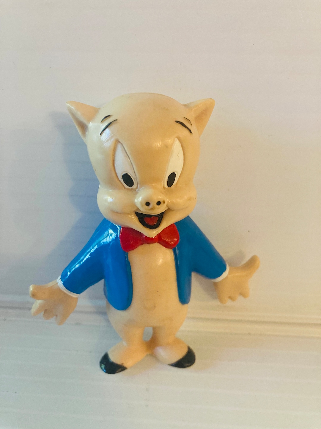 Vintage 1990's WB Looney Tunes Porky Pig PVC Figure - Etsy