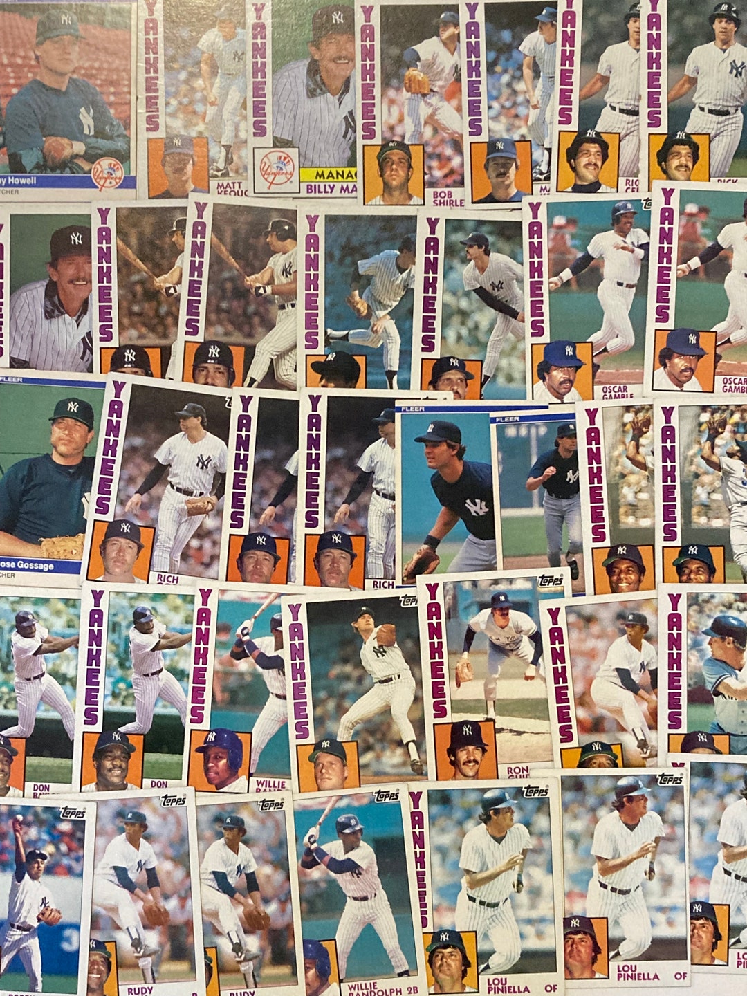 Lot of 58 Vintage Early 1980s New York Yankees Baseball Cards - Etsy