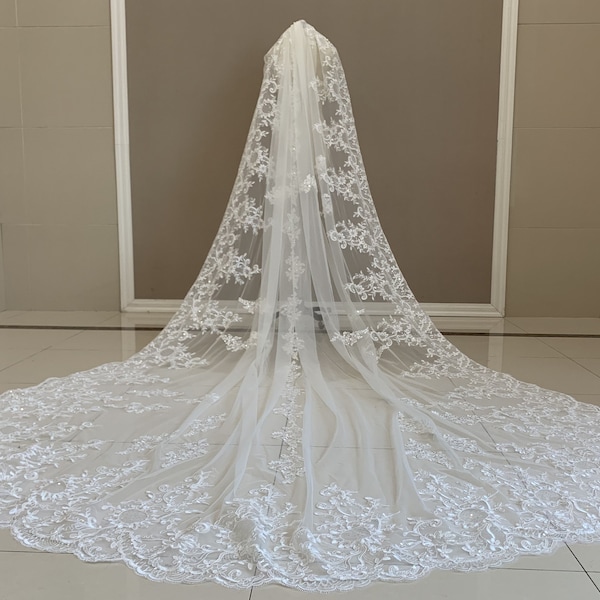 Cathedral Lace Veil - Etsy