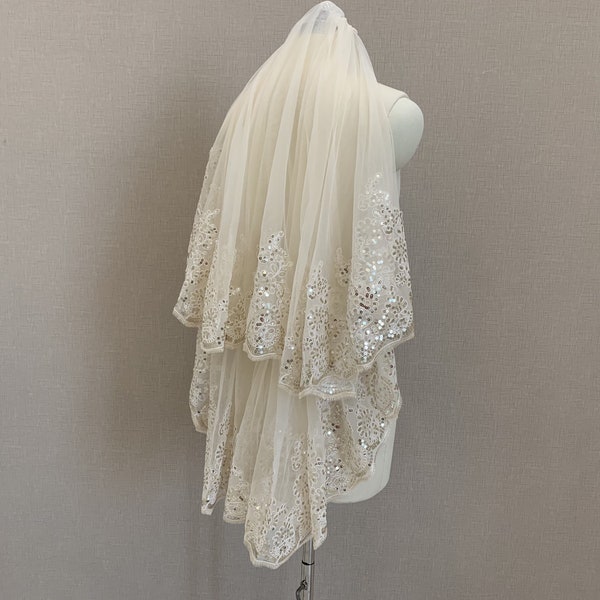 Champagne Veil - Etsy