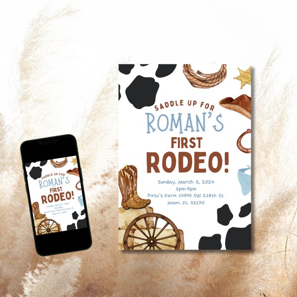First Rodeo Birthday - Etsy