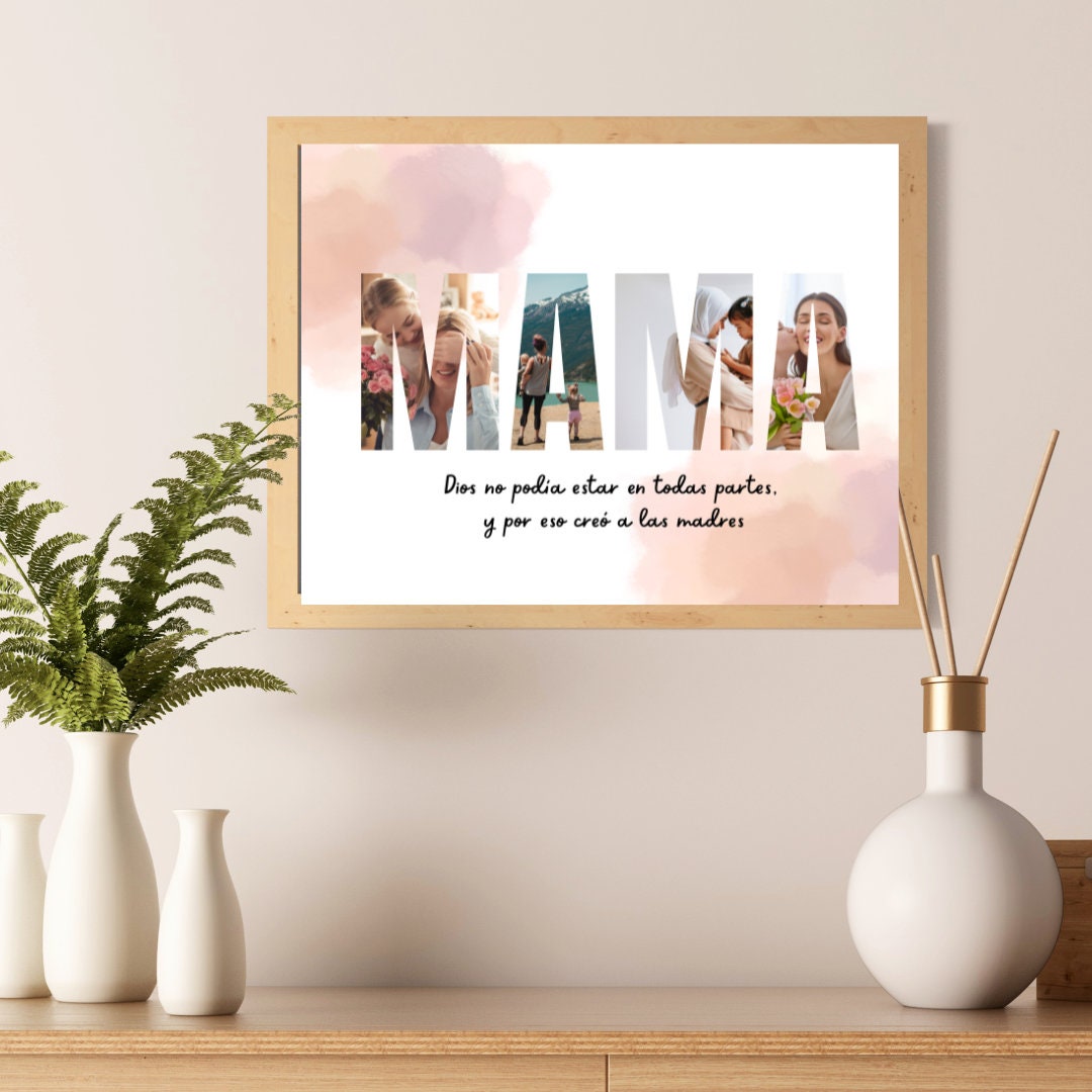 Mama Watercolor Photo Frame, Mom Print Photos Instant Download, Mommy ...