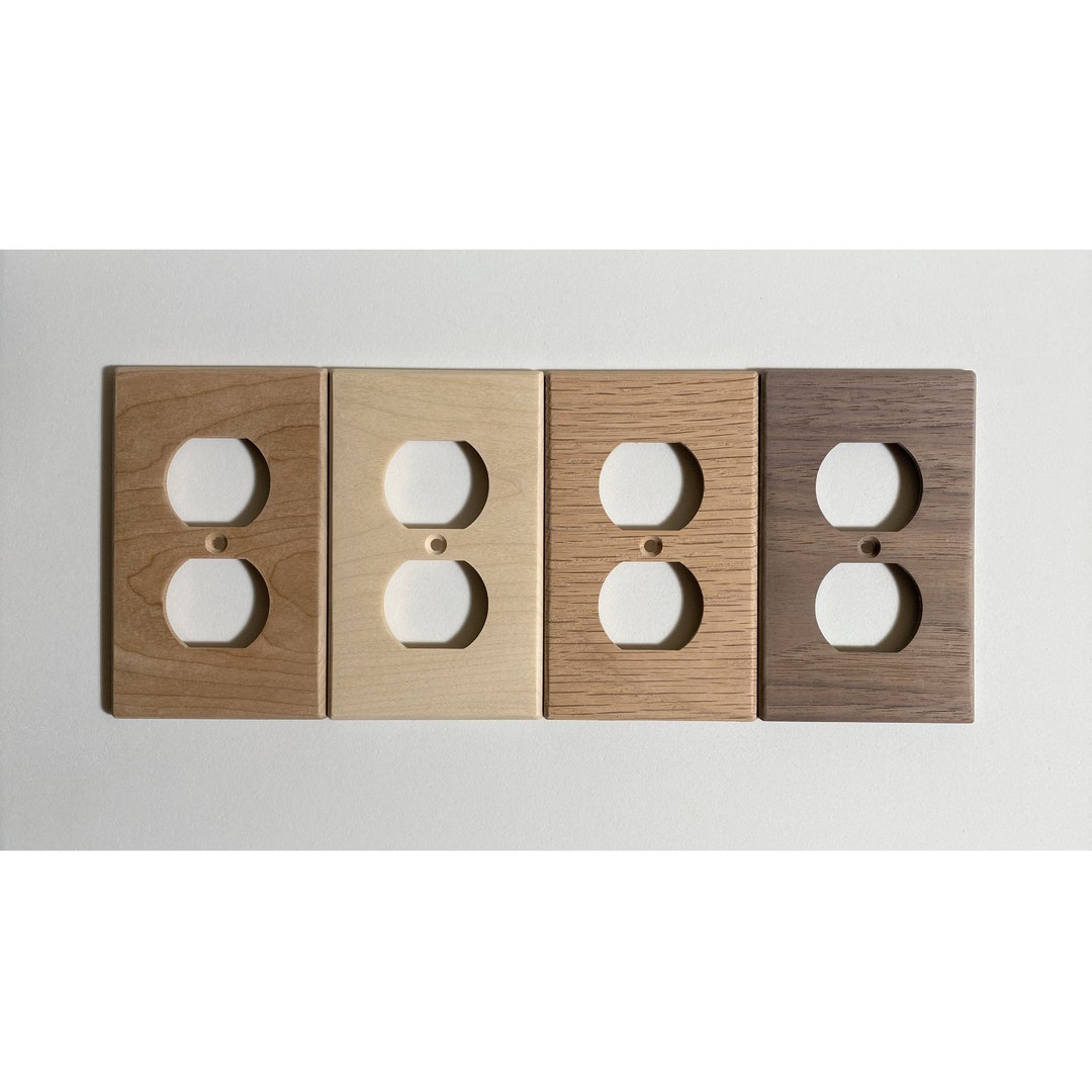 Wood Outlet Cover Plate/duplex - Etsy