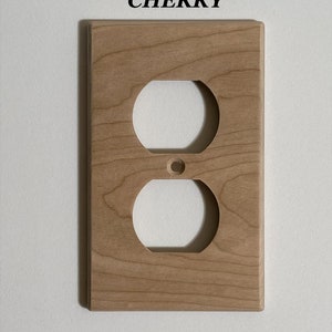 Wood Outlet Cover Plate/duplex - Etsy