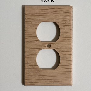 Wood Outlet Cover Plate/duplex - Etsy