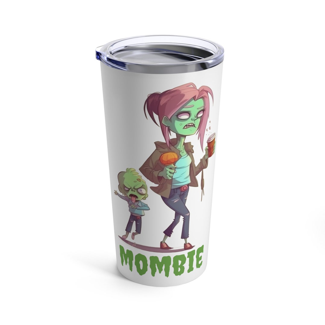 Mombie Coffee Tumbler, Zombie Mom Cup, Goth Coffee Cup, Gift for Mother ...